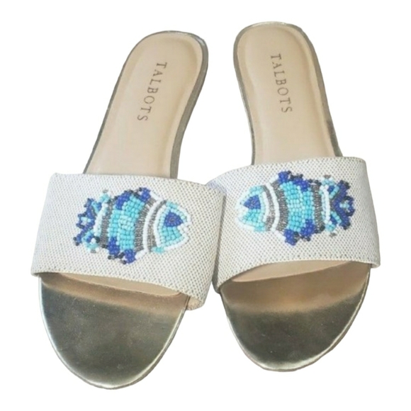 Talbots | Shoes | Talbots Womens Beaded Tropical Fish Sandal | Poshmark